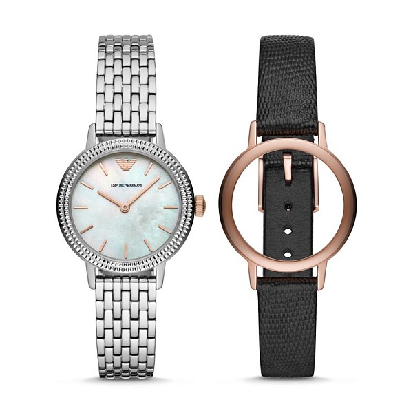 阿玛尼(Emporio Armani)新款可替换表带礼盒套装腕表商务休闲百搭时尚款女表 AR80020说明书,价格,多少钱,怎么样,功效作用 ...